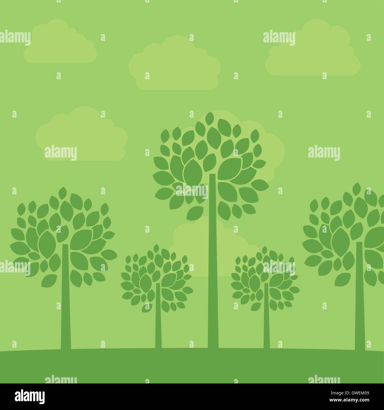Green tree plant design Stock Vector Image & Art - Alamy