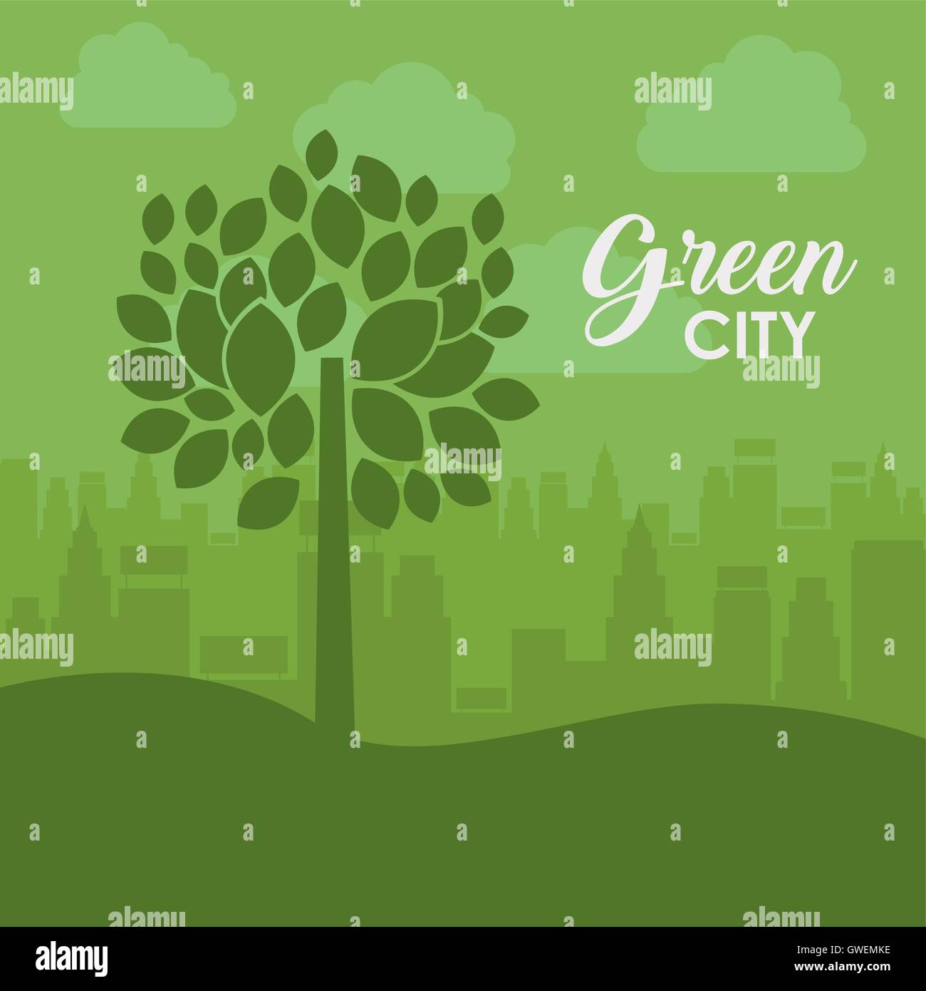 Eco and green city design Stock Vector Image & Art - Alamy