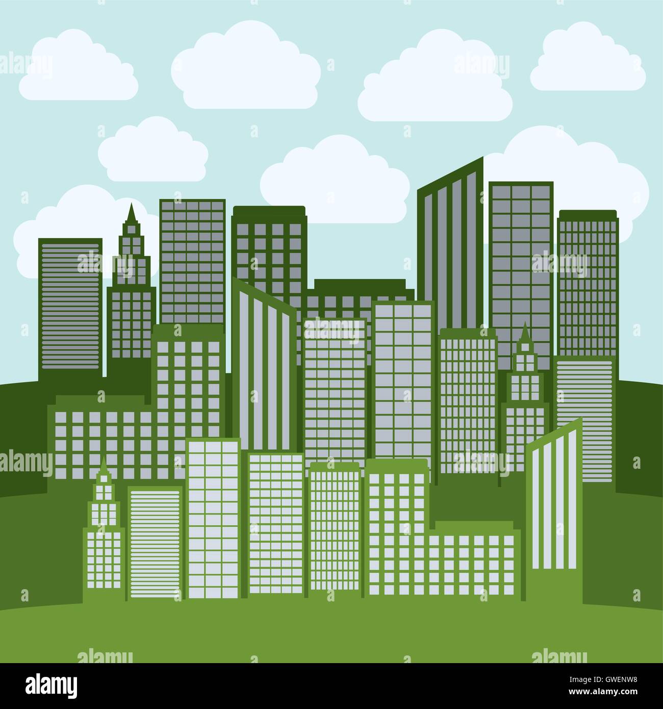 Eco and green city design Stock Vector Image & Art - Alamy