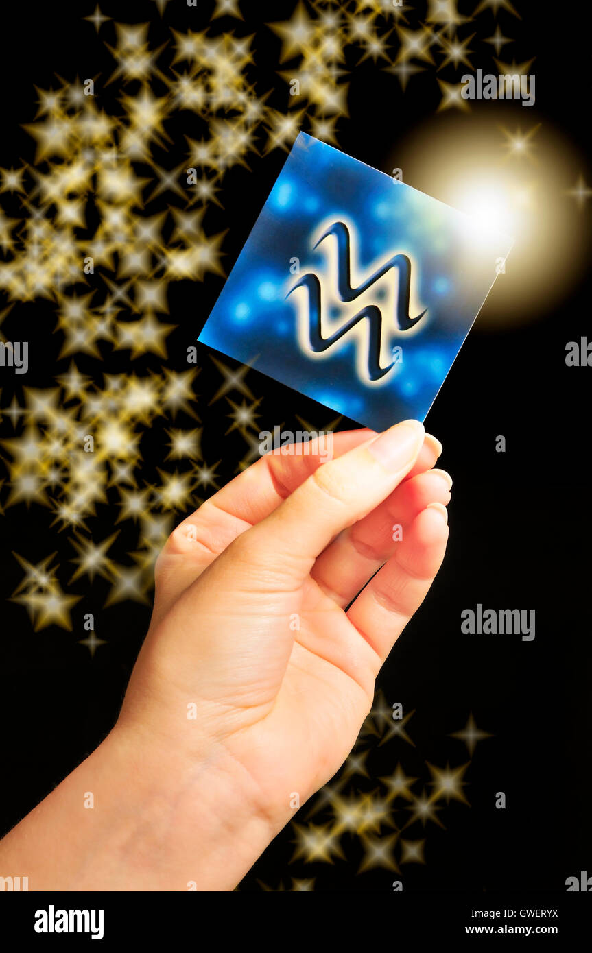 Aquarius sign hi-res stock photography and images - Alamy