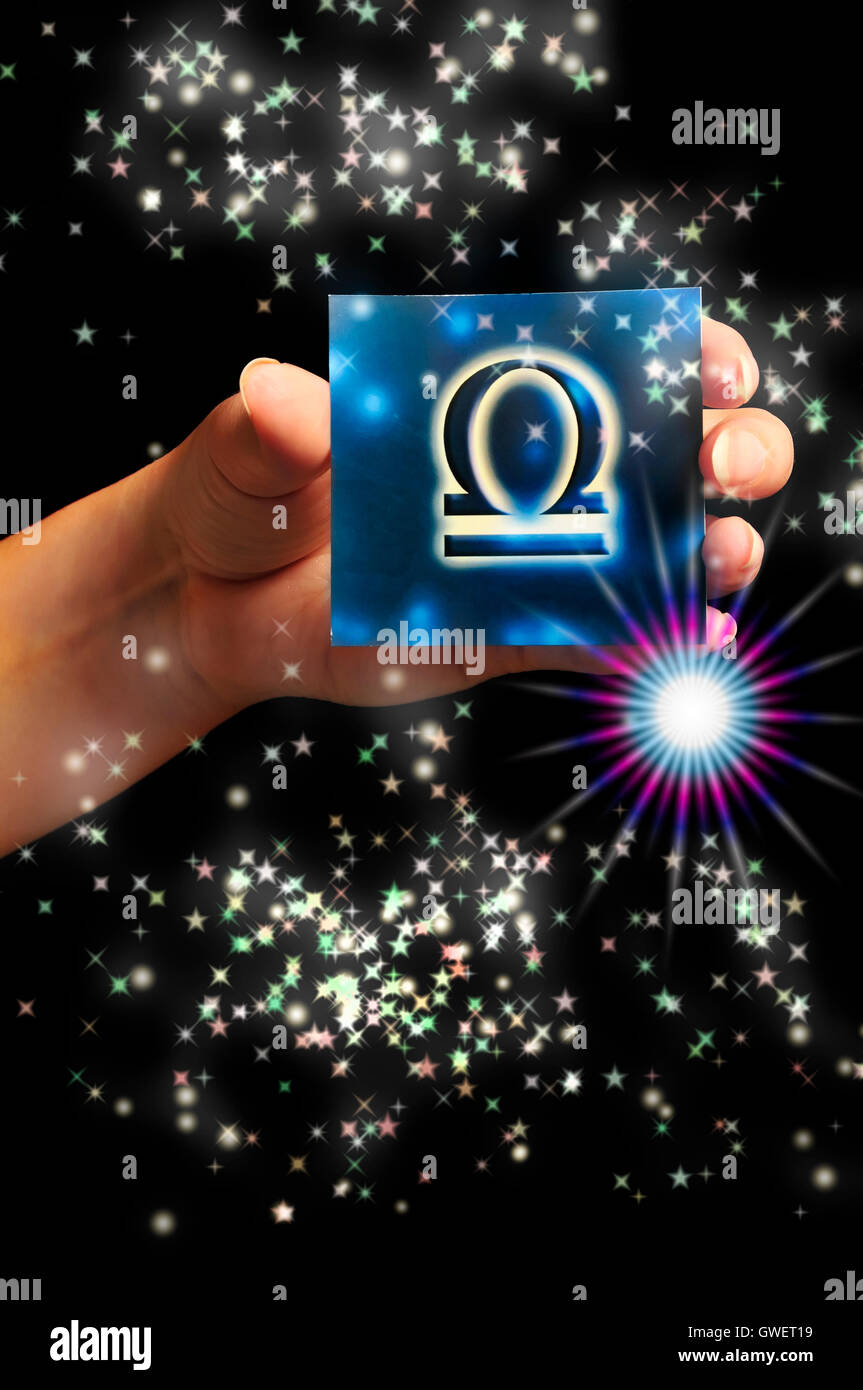 astrology sign of Libra Stock Photo - Alamy