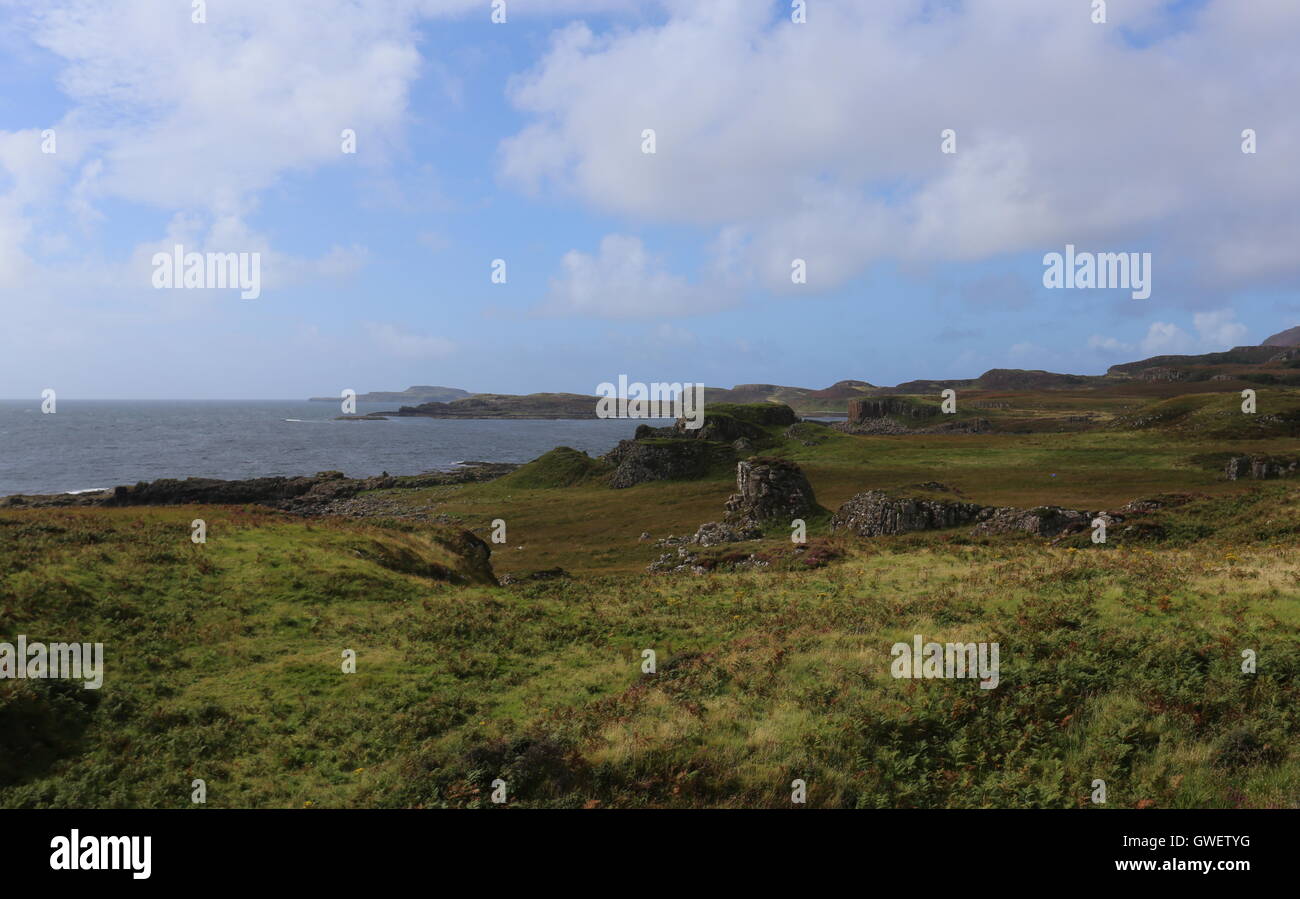 Southern coast of Ulva Scotland September 2016 Stock Photo - Alamy