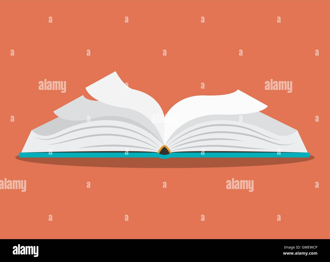 One open book design Stock Vector Image & Art - Alamy