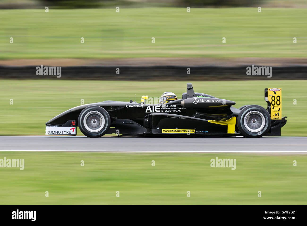 MELBOURNE/AUSTRALIA - SEPTEMBER 10, 2016: Tim Macrow behind the wheel ...