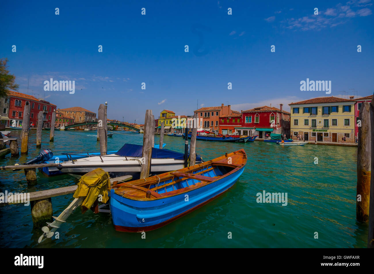 MURANO, ITALY - JUNE 16, 2015: Nice and beautiful picture in Murano ...