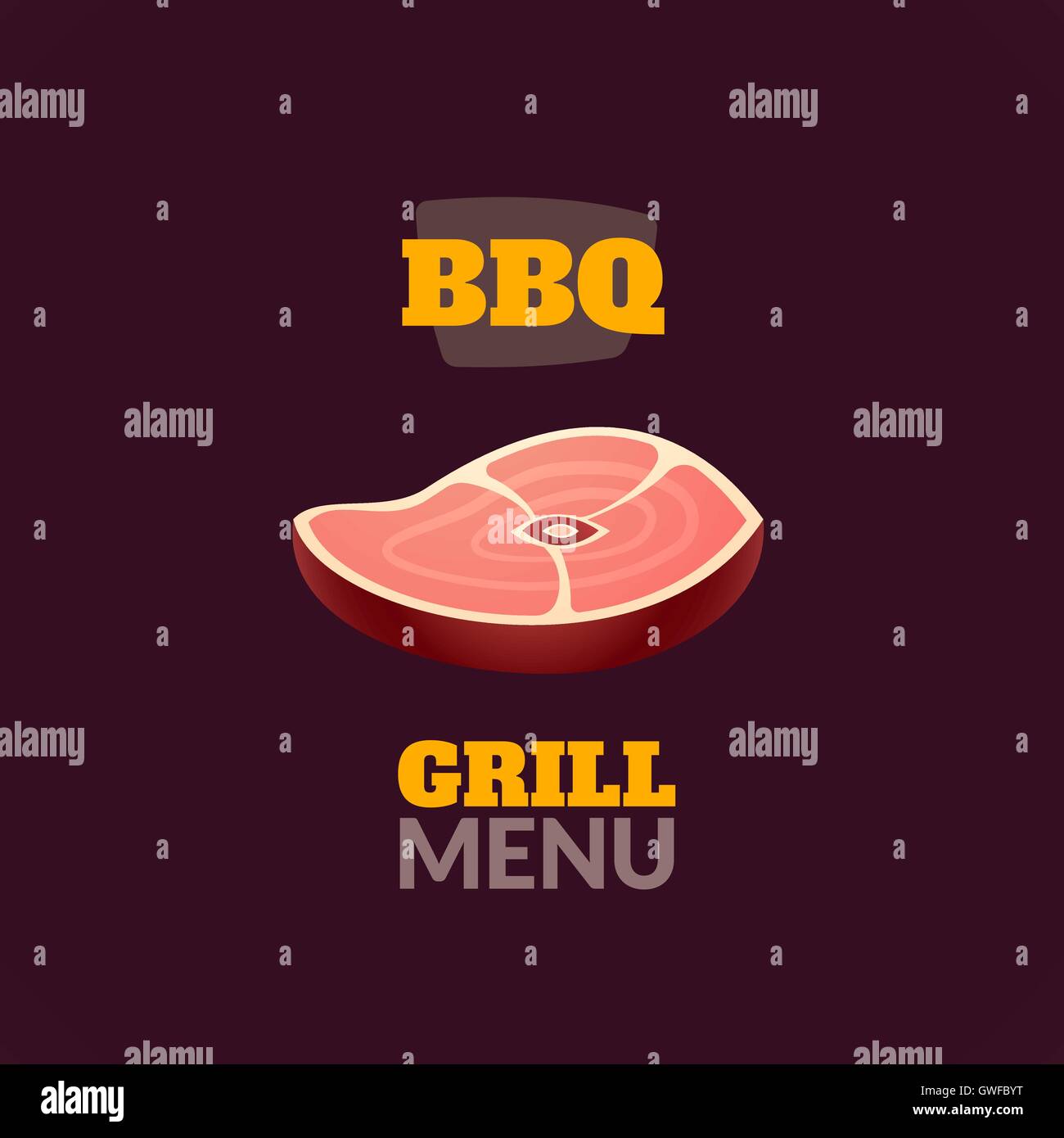Vintage retro BBQ logo Stock Vector Image & Art - Alamy
