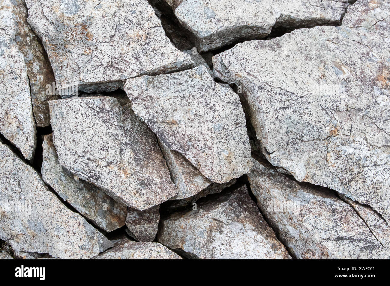 Frost leaves Destructive Patterns in a Stone, Iceland Stock Photo - Alamy