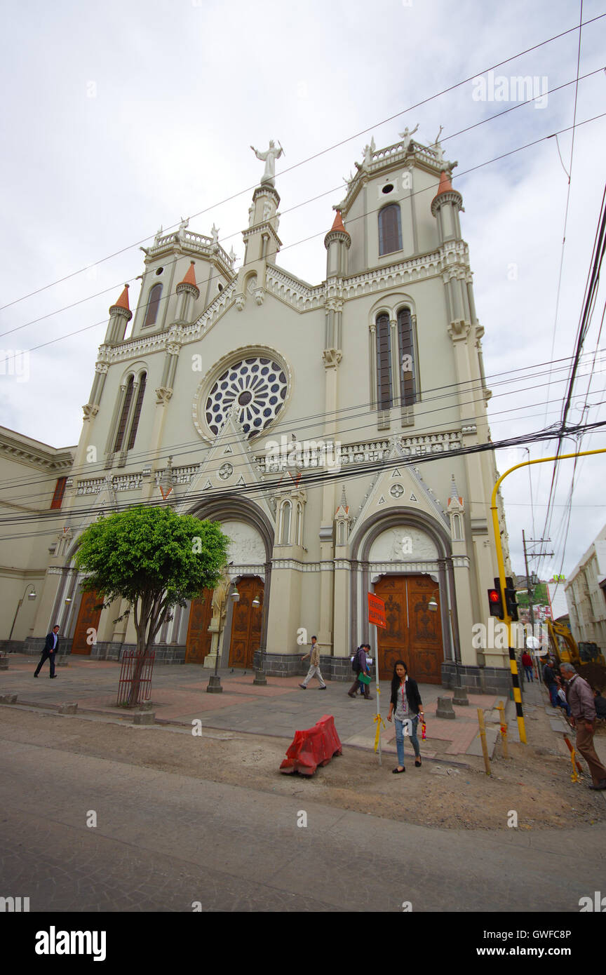 PASTO, COLOMBIA - JULY 3, 2016: unidentified people walking on the ...