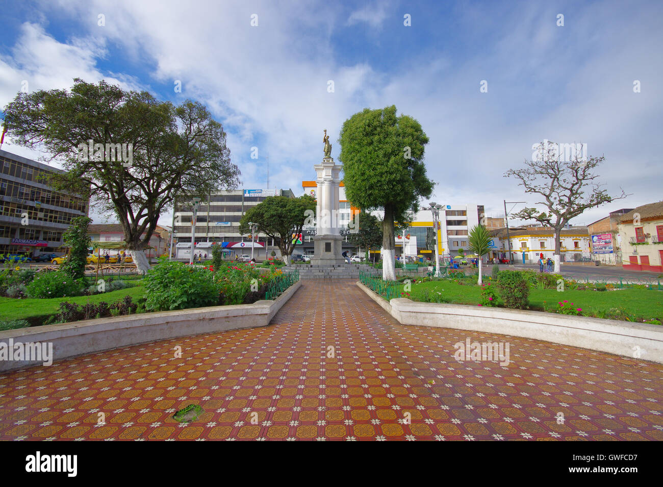 TULCAN, ECUADOR - JULY 3, 2016: tulacn is the capital of the province ...