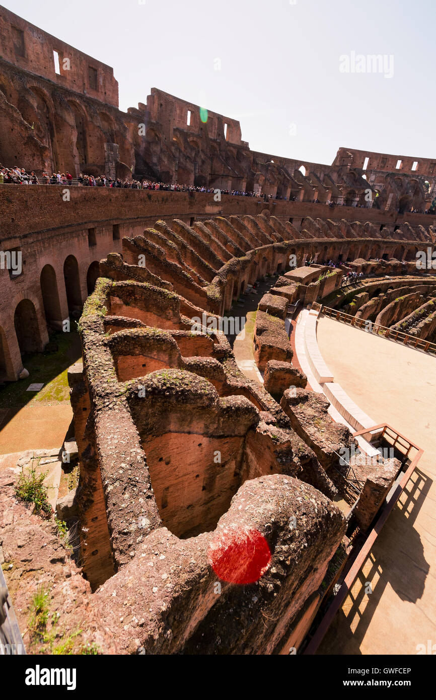 Rome, Italy - April 7, 2013: Ancient Roman Coliseum sees around 4 ...