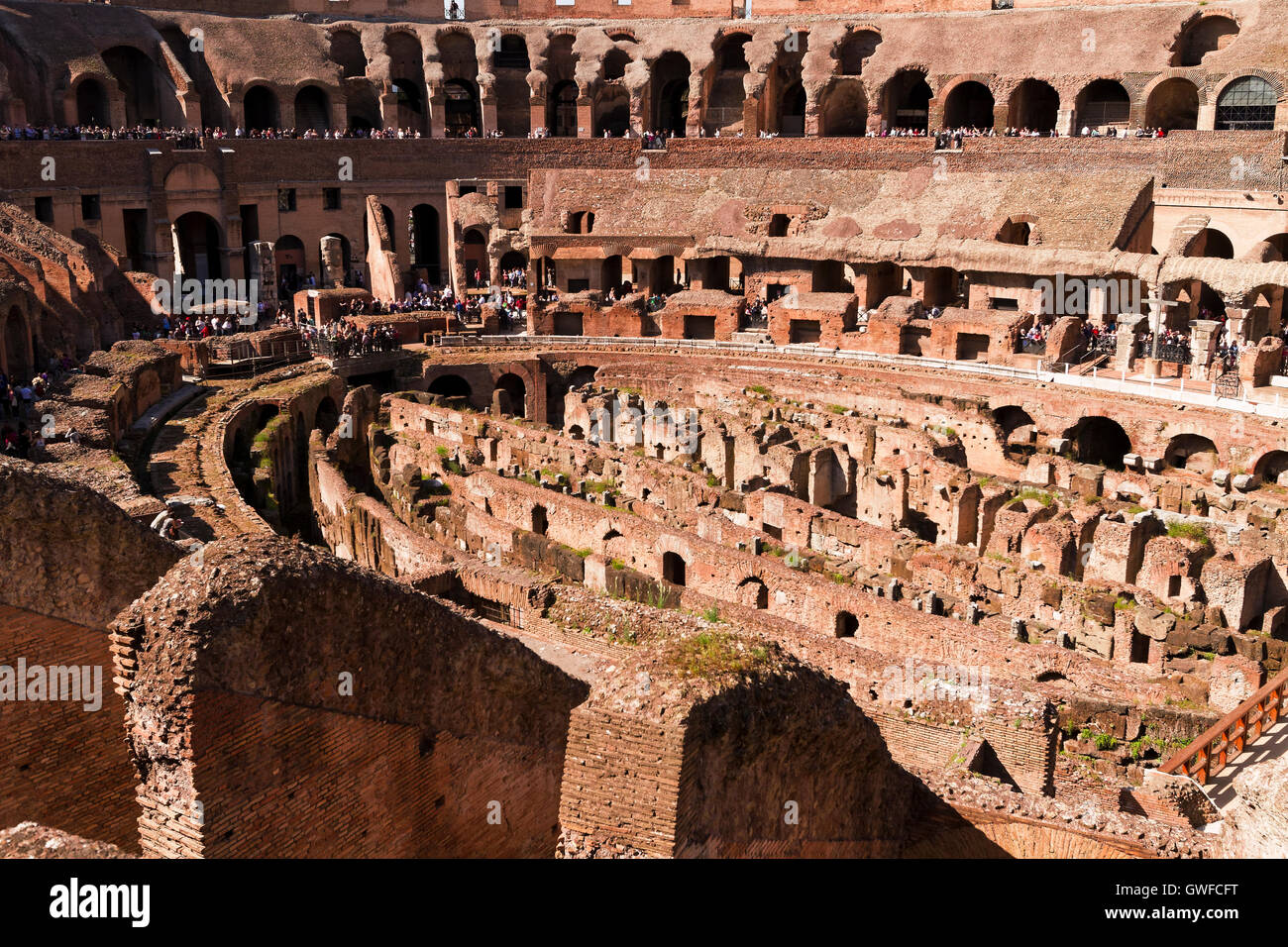 Rome, Italy - April 7, 2013: Ancient Roman Coliseum sees around 4 ...