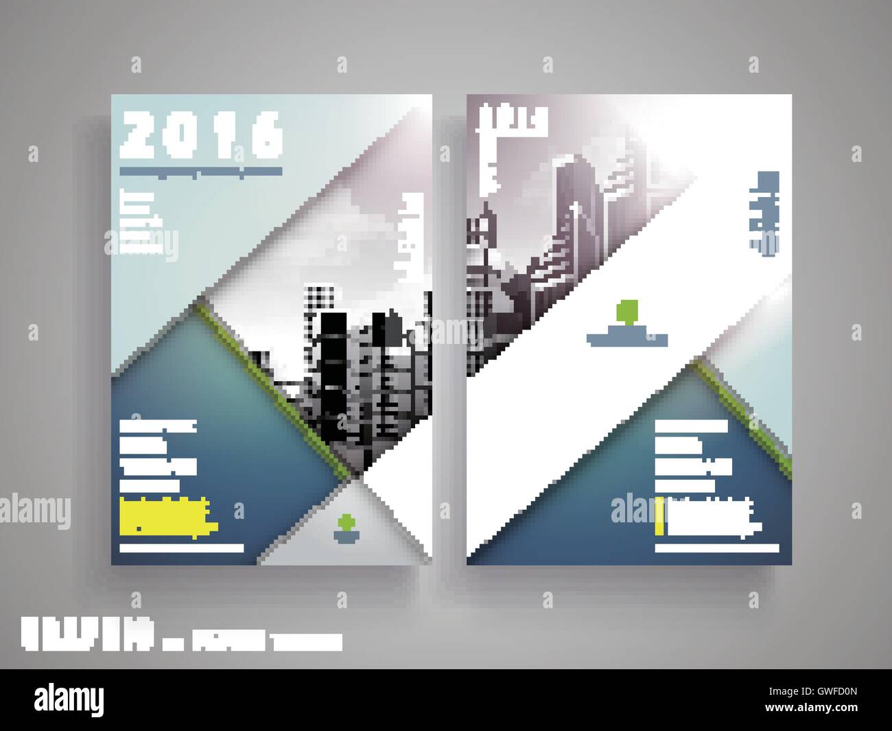 Cover page design landscape Stock Vector Images - Alamy