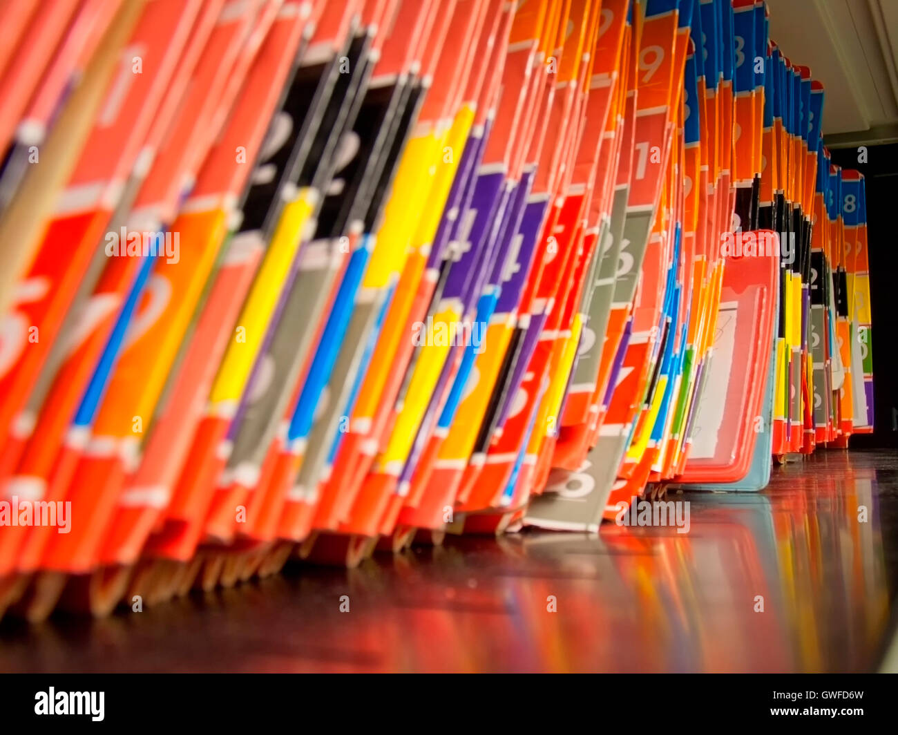 Medical Records folder archive organized in the file cabinet Stock ...