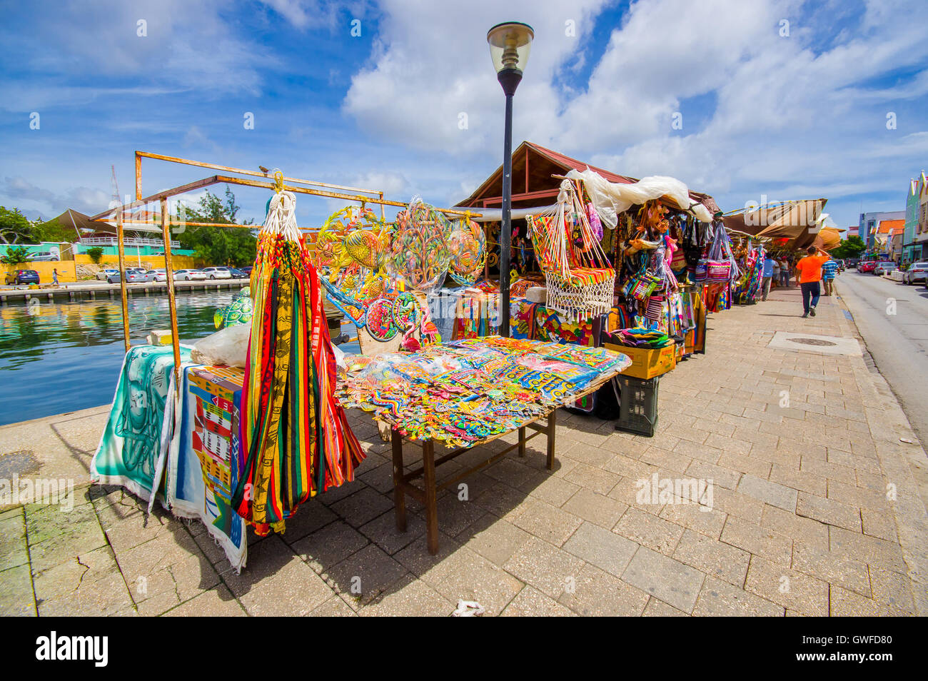WILLEMSTAD, CURACAO - NOVEMBER 2, 2015 - floating fish market at ...
