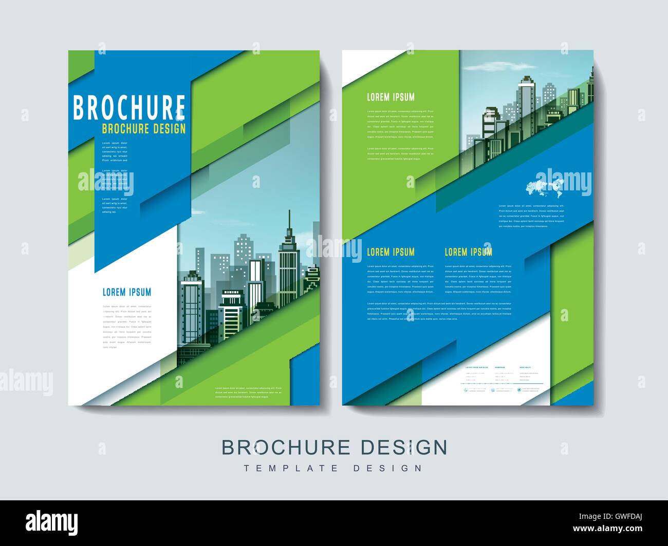 Flyer cover design urban city hi-res stock photography and images - Alamy