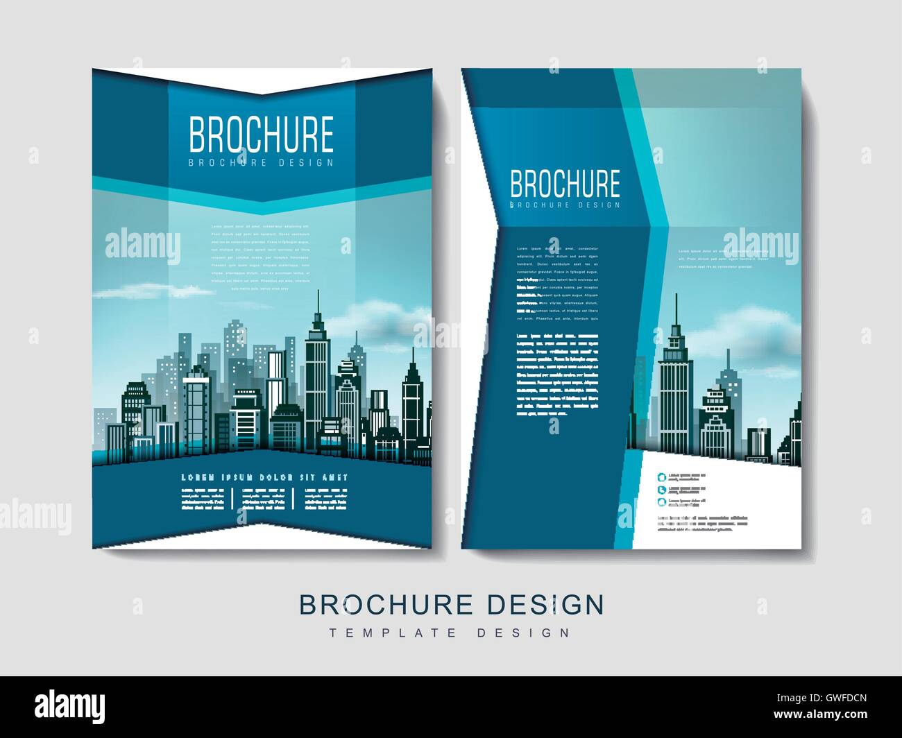 Cover page design landscape Stock Vector Images - Alamy