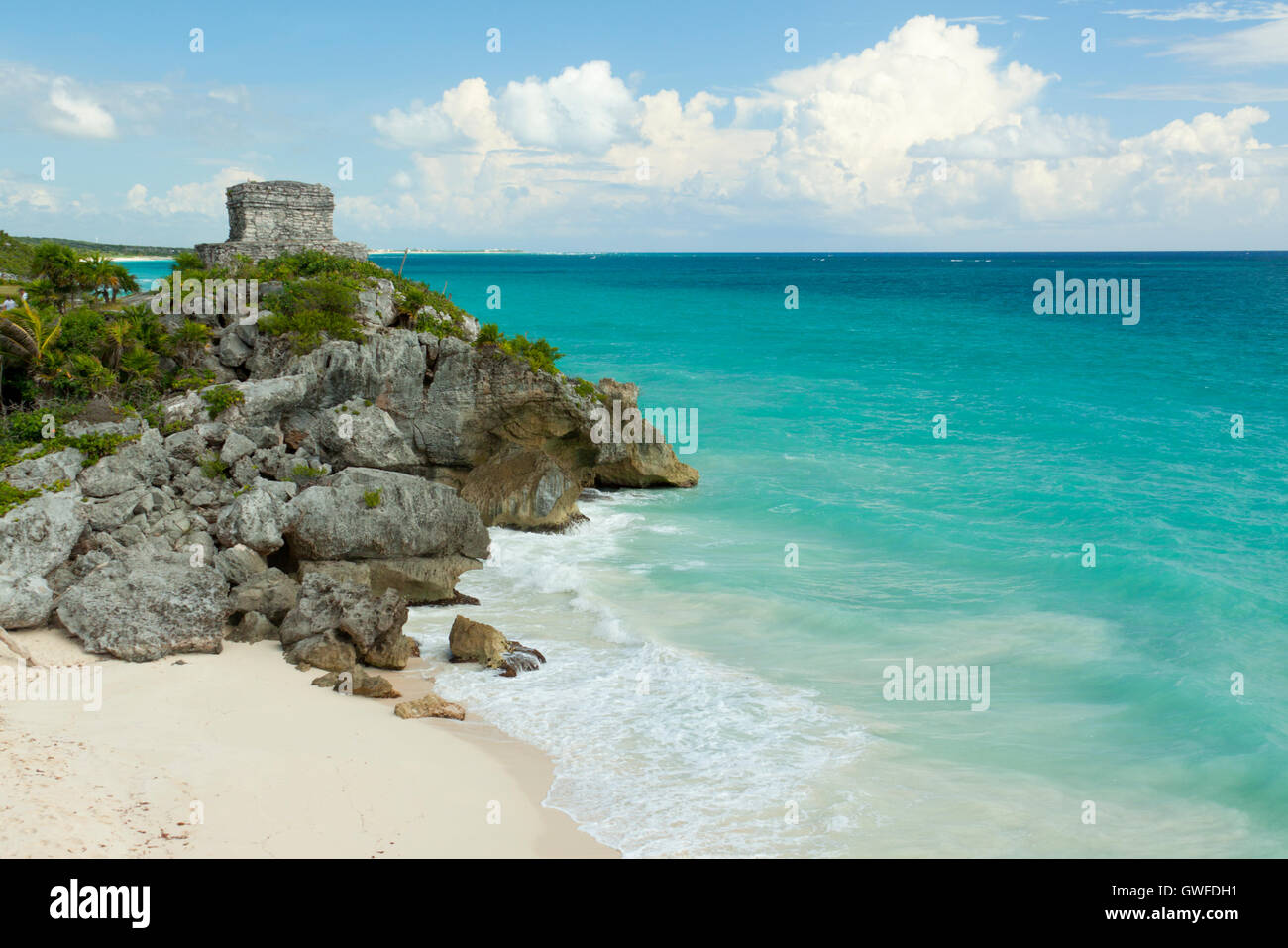 View of the Caribbean beach Stock Photo - Alamy