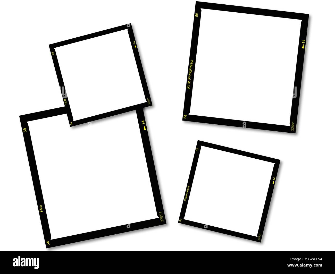 Vintage style film frames Stock Photo - Alamy