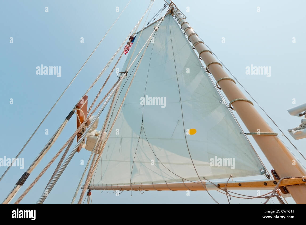Views of the private sail yacht Stock Photo - Alamy