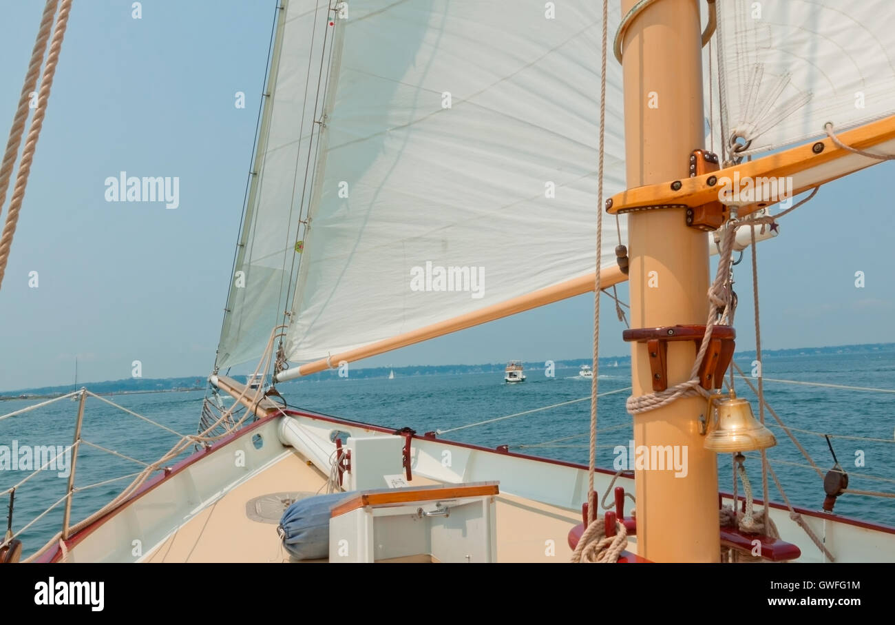 Views of the private sail yacht Stock Photo - Alamy