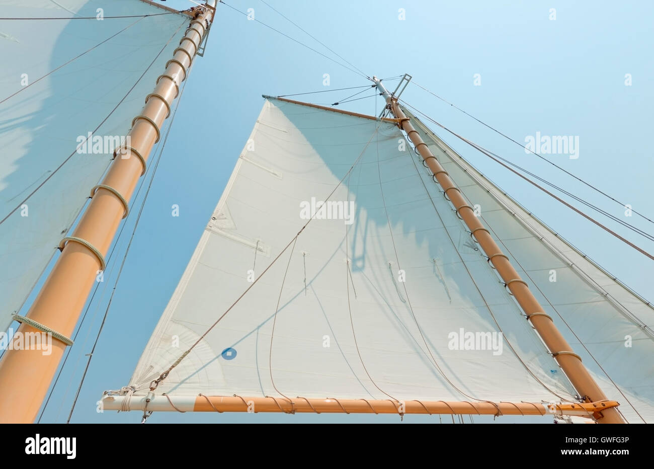 Views of the private sail yacht Stock Photo - Alamy