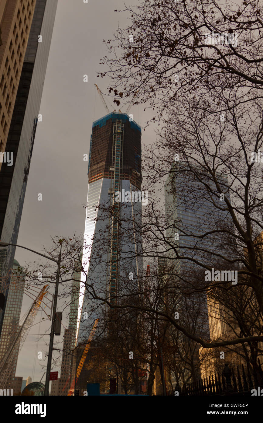 Views of New York City, USA, Freedom Tower and the World Trade Center ...