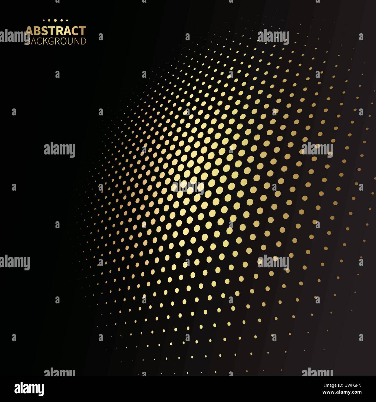 Luxury golden dotted pattern on black background Stock Vector Image ...
