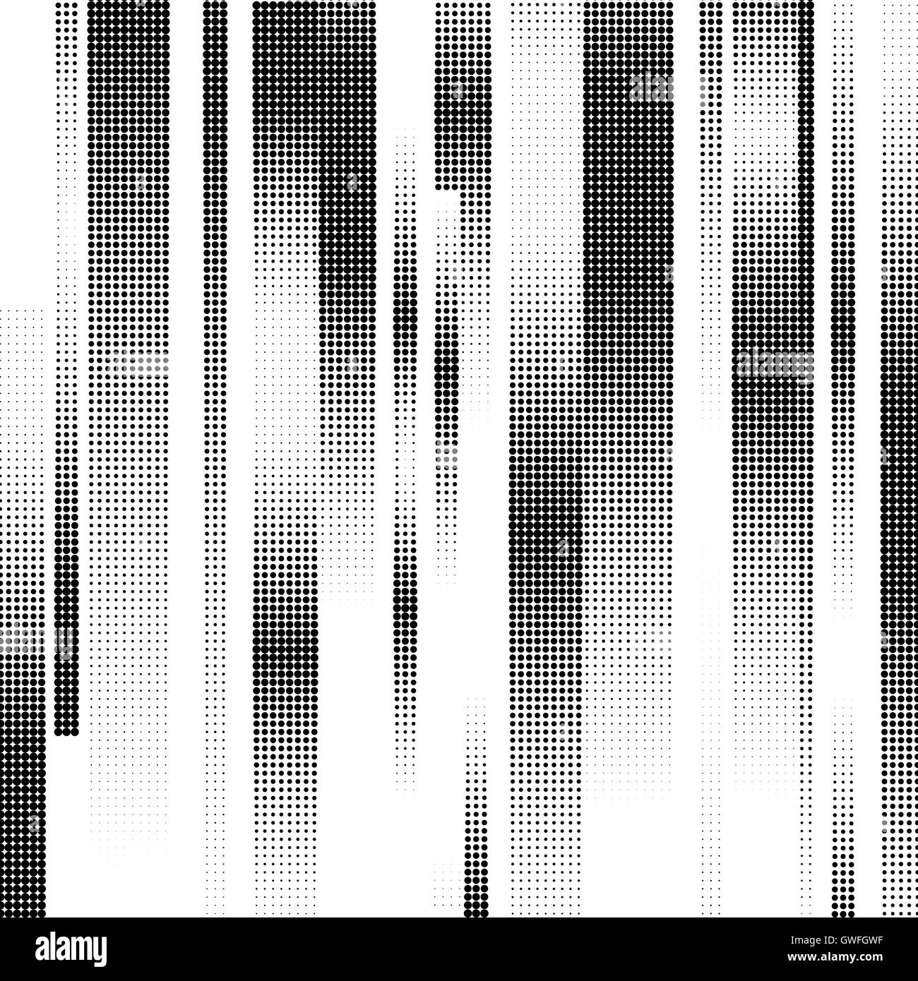 Abstract dotted pattern design on white background. Striped shape Stock ...