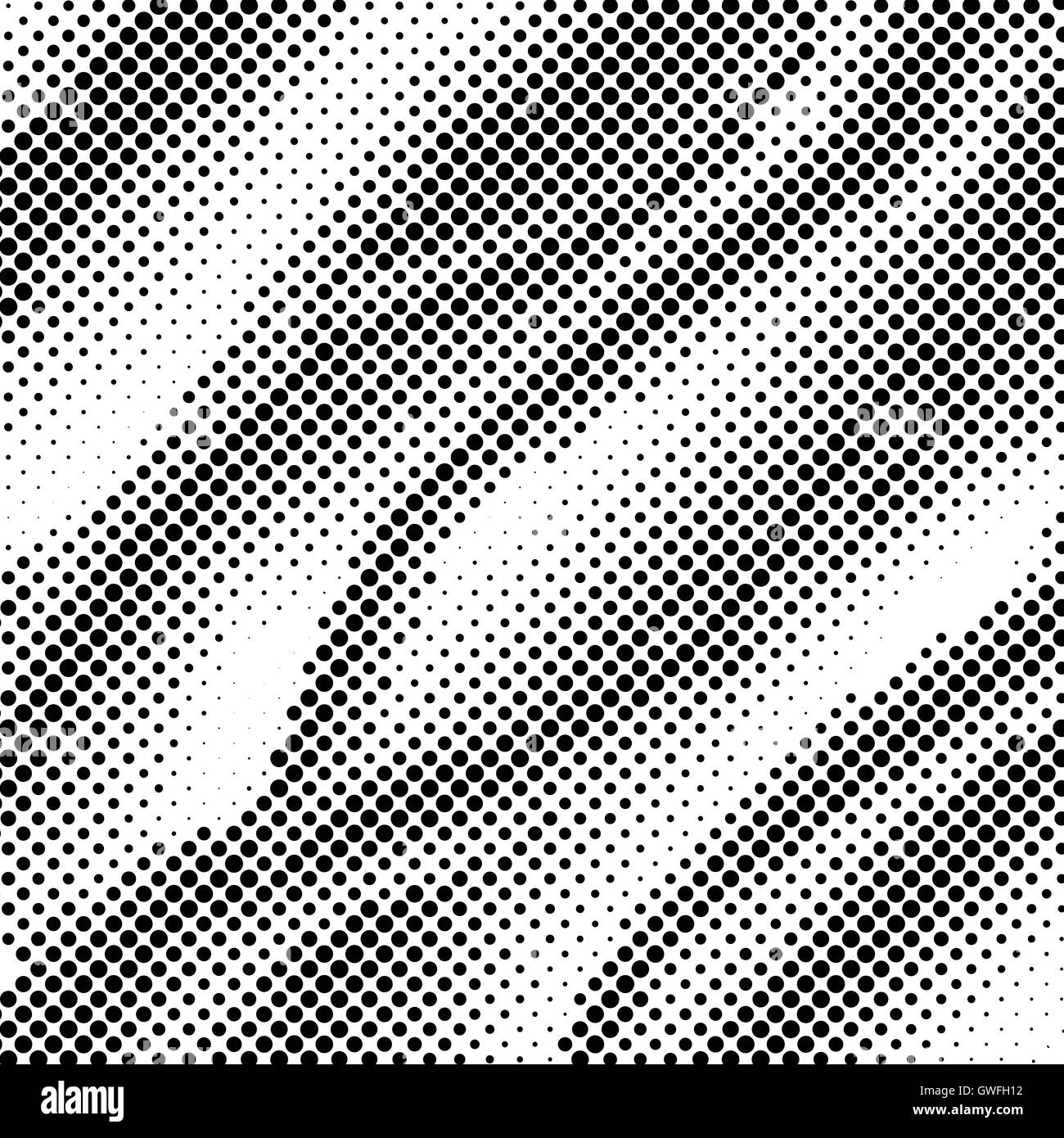 Abstract dotted pattern design on white background. Wavy pattern Stock ...