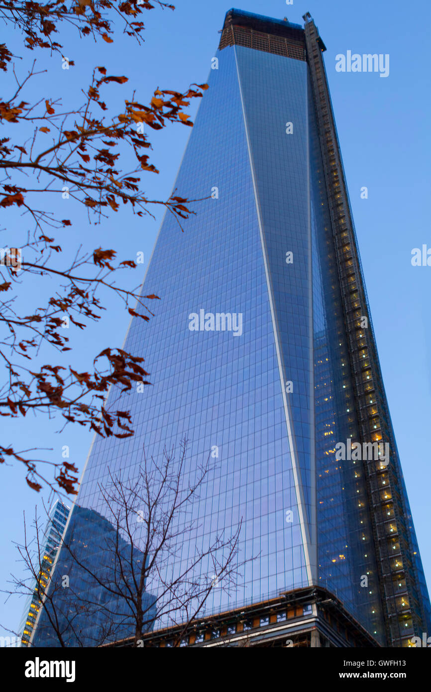 Views of New York City, USA, Freedom Tower and the World Trade Center ...