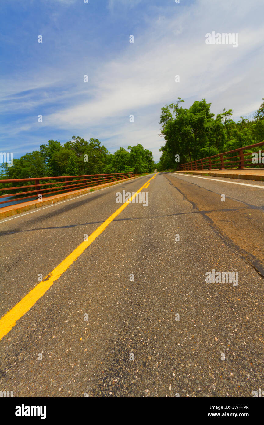 General view of a paved road Stock Photo - Alamy