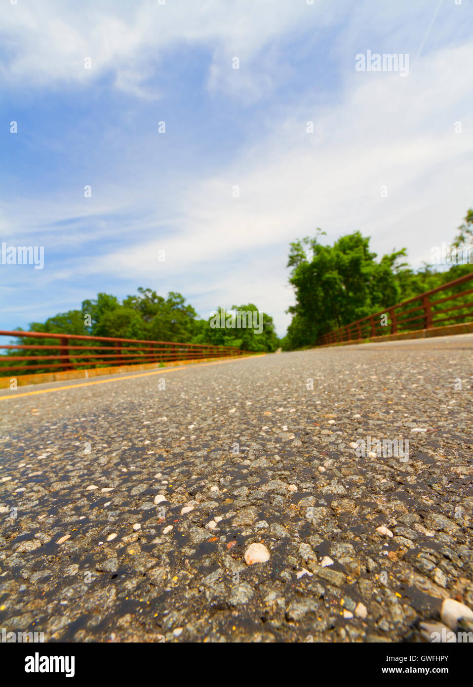 General view of a paved road Stock Photo - Alamy