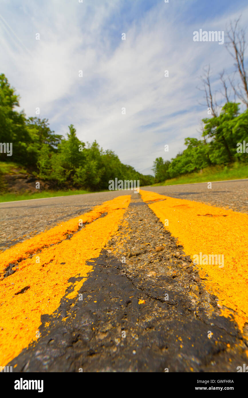 General view of a paved road Stock Photo - Alamy