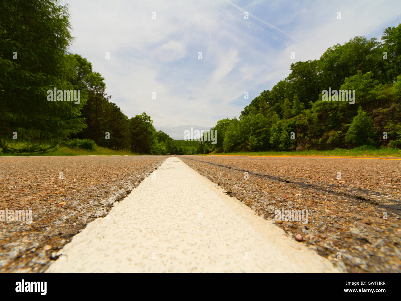 General view of a paved road Stock Photo - Alamy