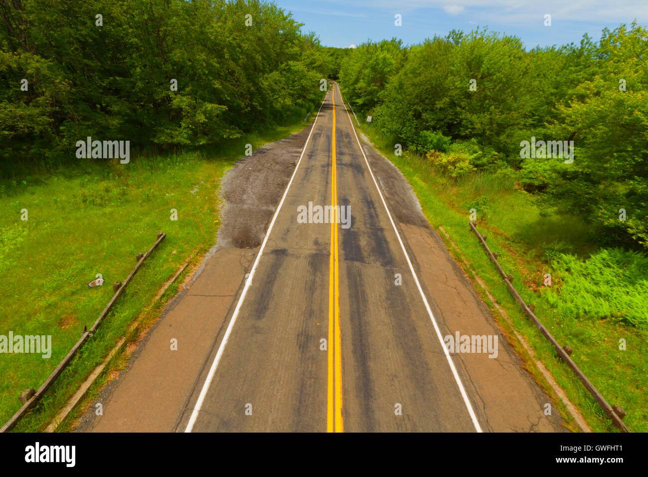 General view of a paved road Stock Photo - Alamy