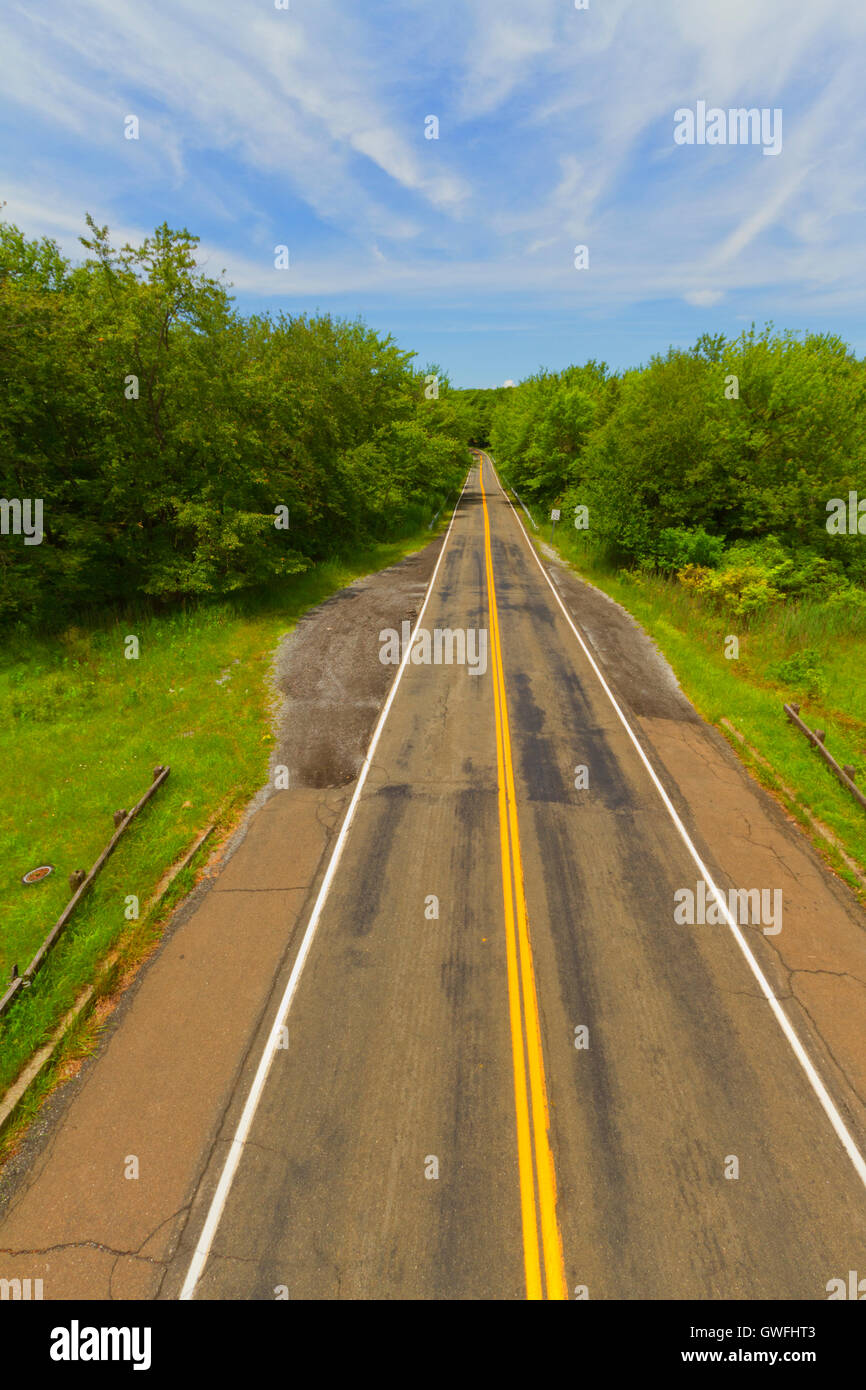 General view of a paved road Stock Photo - Alamy