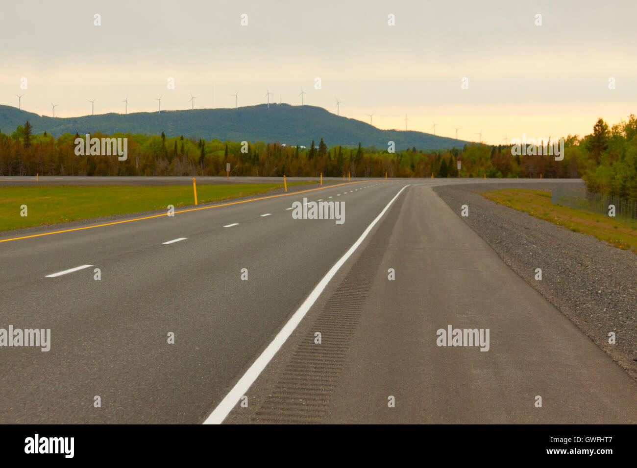 General view of a paved road Stock Photo - Alamy