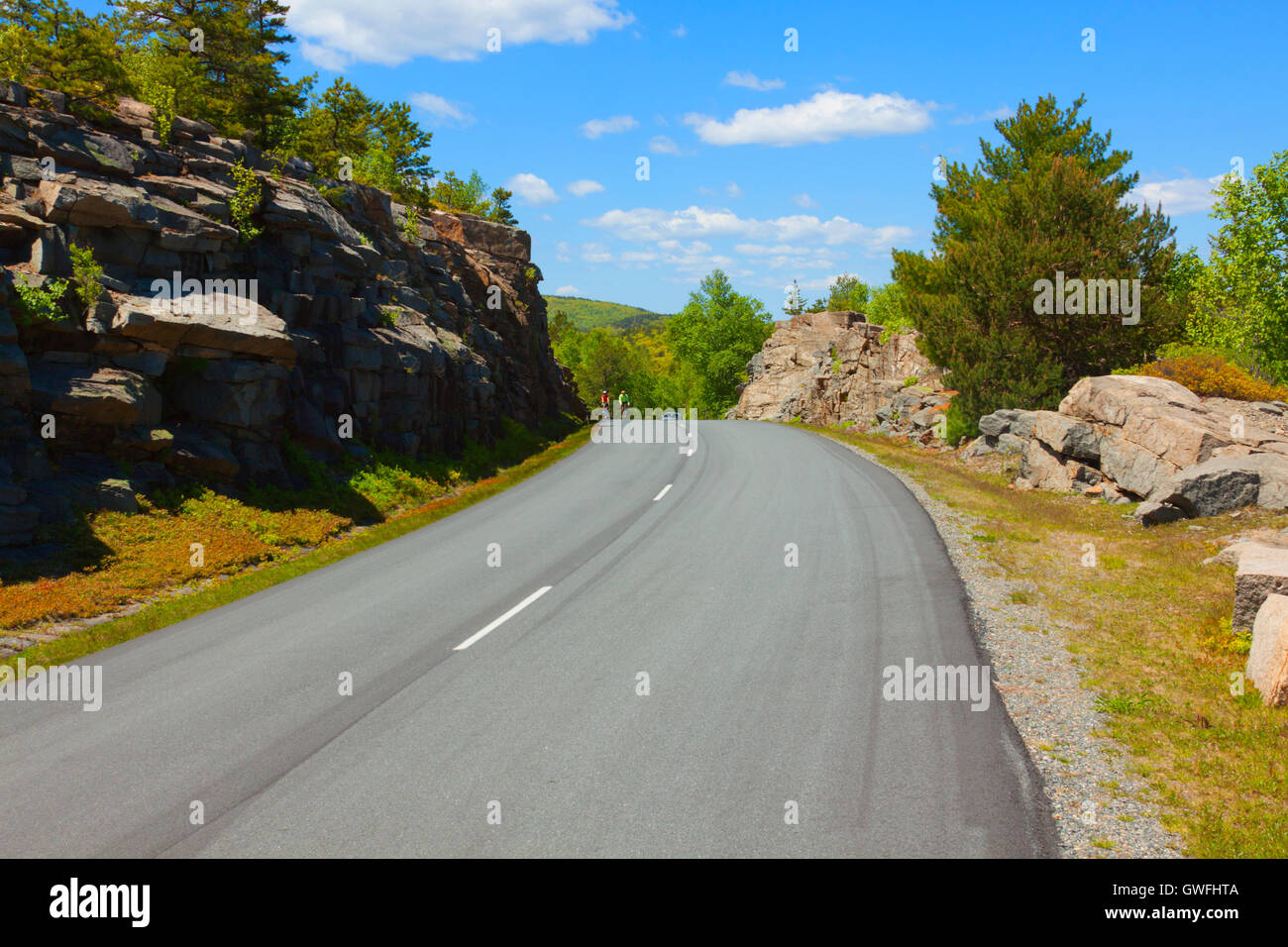 General view of a paved road Stock Photo - Alamy