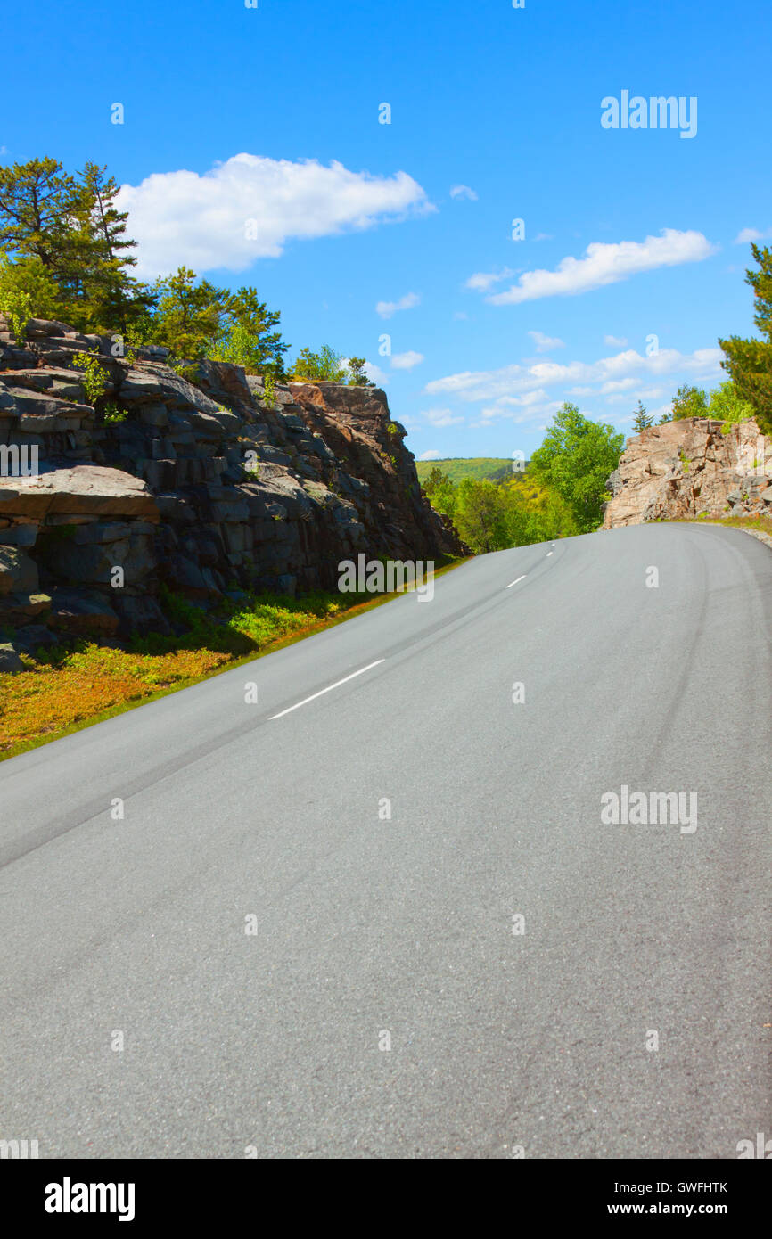 General view of a paved road Stock Photo - Alamy