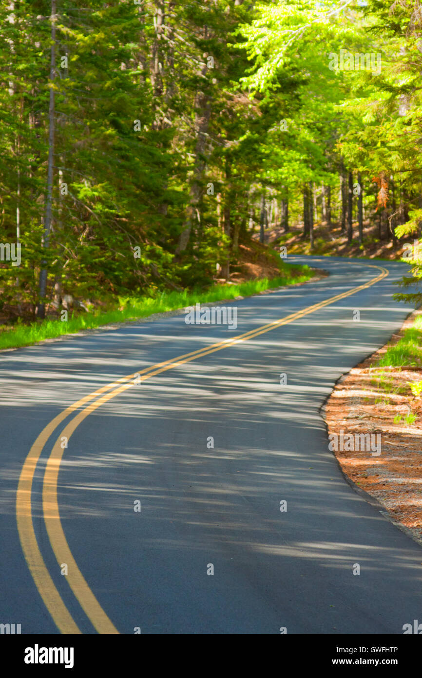 General view of a paved road Stock Photo - Alamy