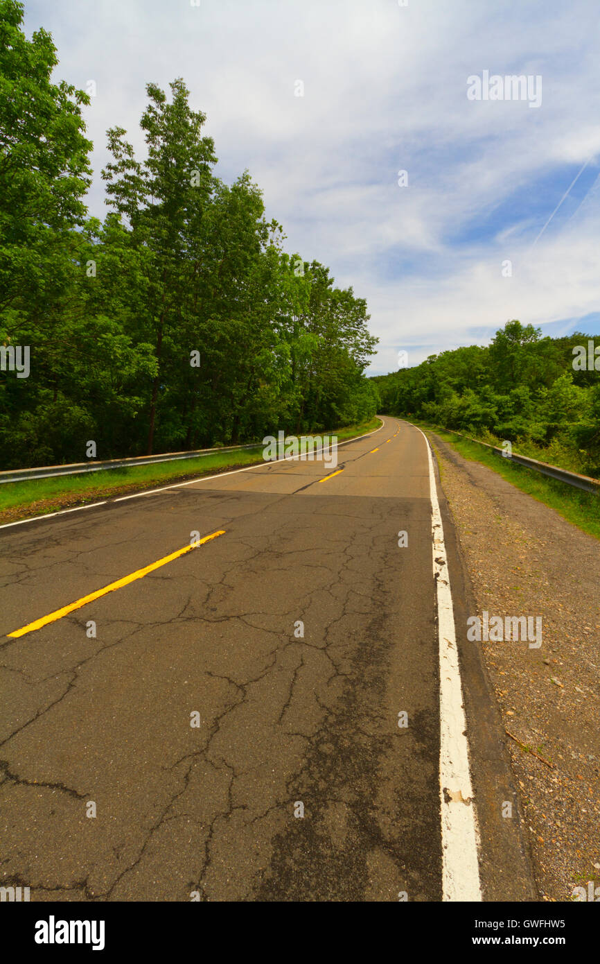 General view of a paved road Stock Photo - Alamy