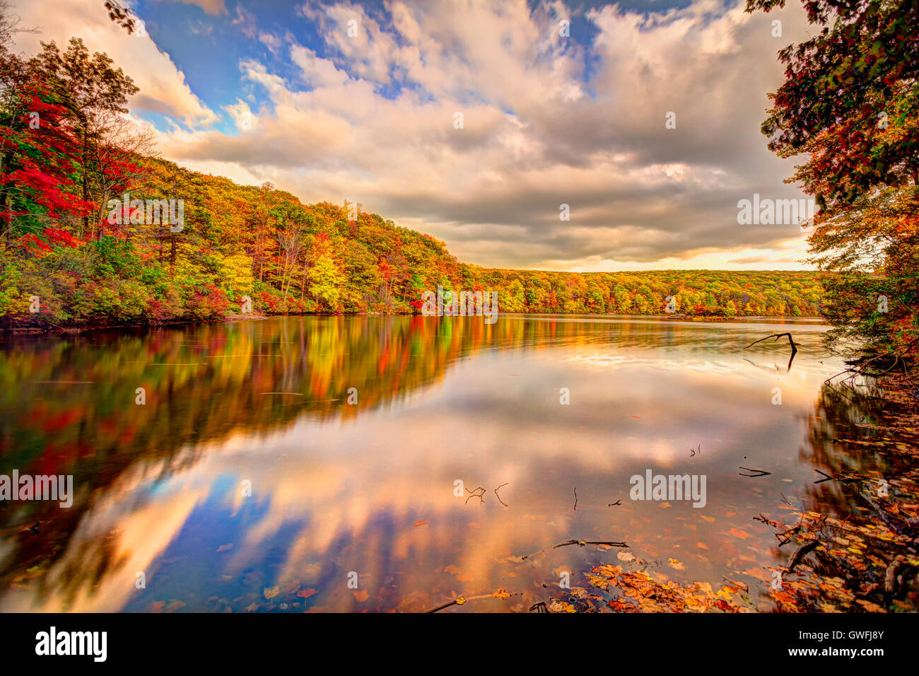 Colorful fall scenery landscapes Stock Photo - Alamy