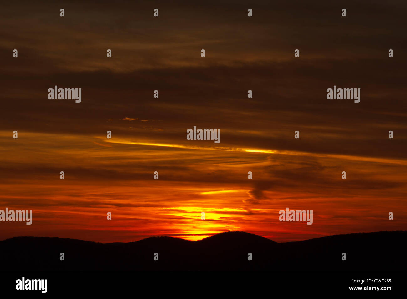 Beautiful natural colors of sunset Stock Photo - Alamy