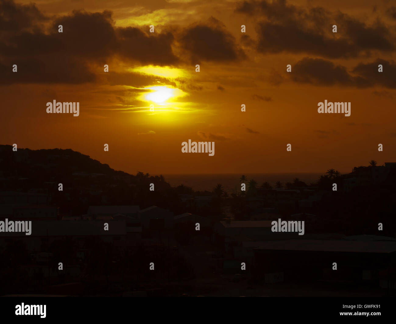 Beautiful natural colors of sunset Stock Photo - Alamy