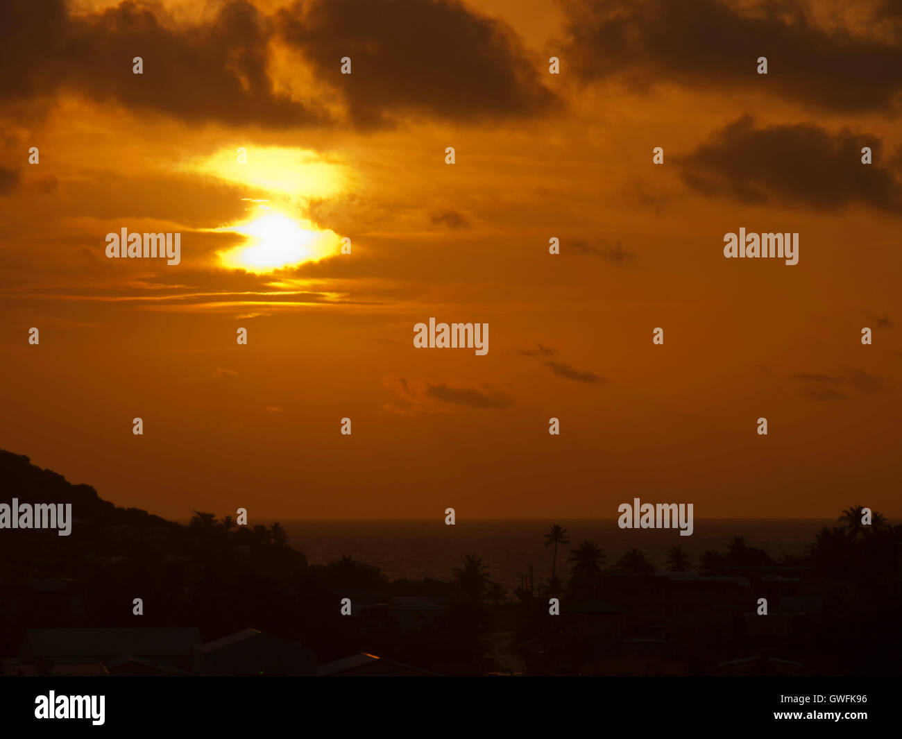 Beautiful natural colors of sunset Stock Photo - Alamy
