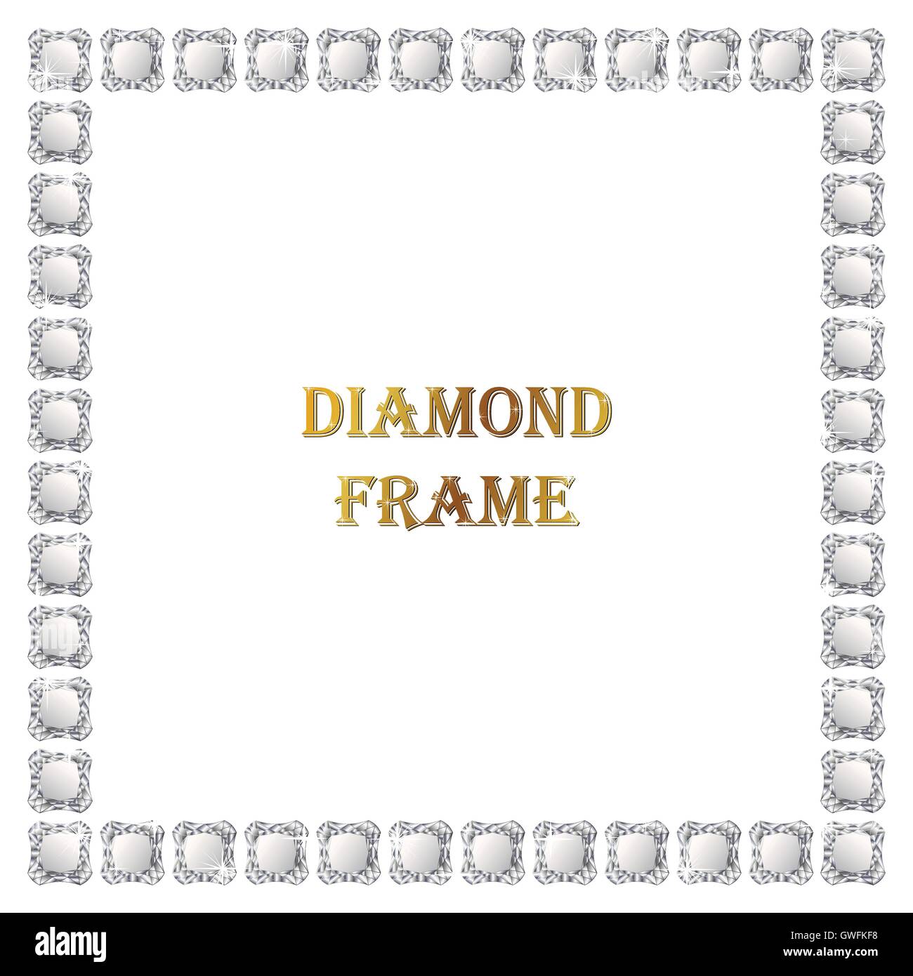 Diamonds square frame Stock Vector Image & Art - Alamy