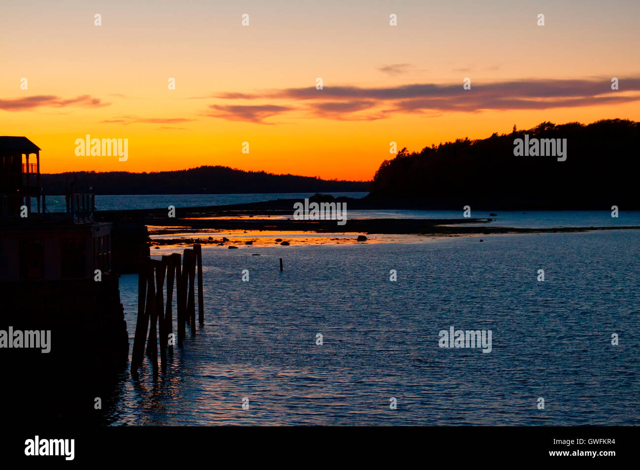 Beautiful natural colors of sunset Stock Photo - Alamy