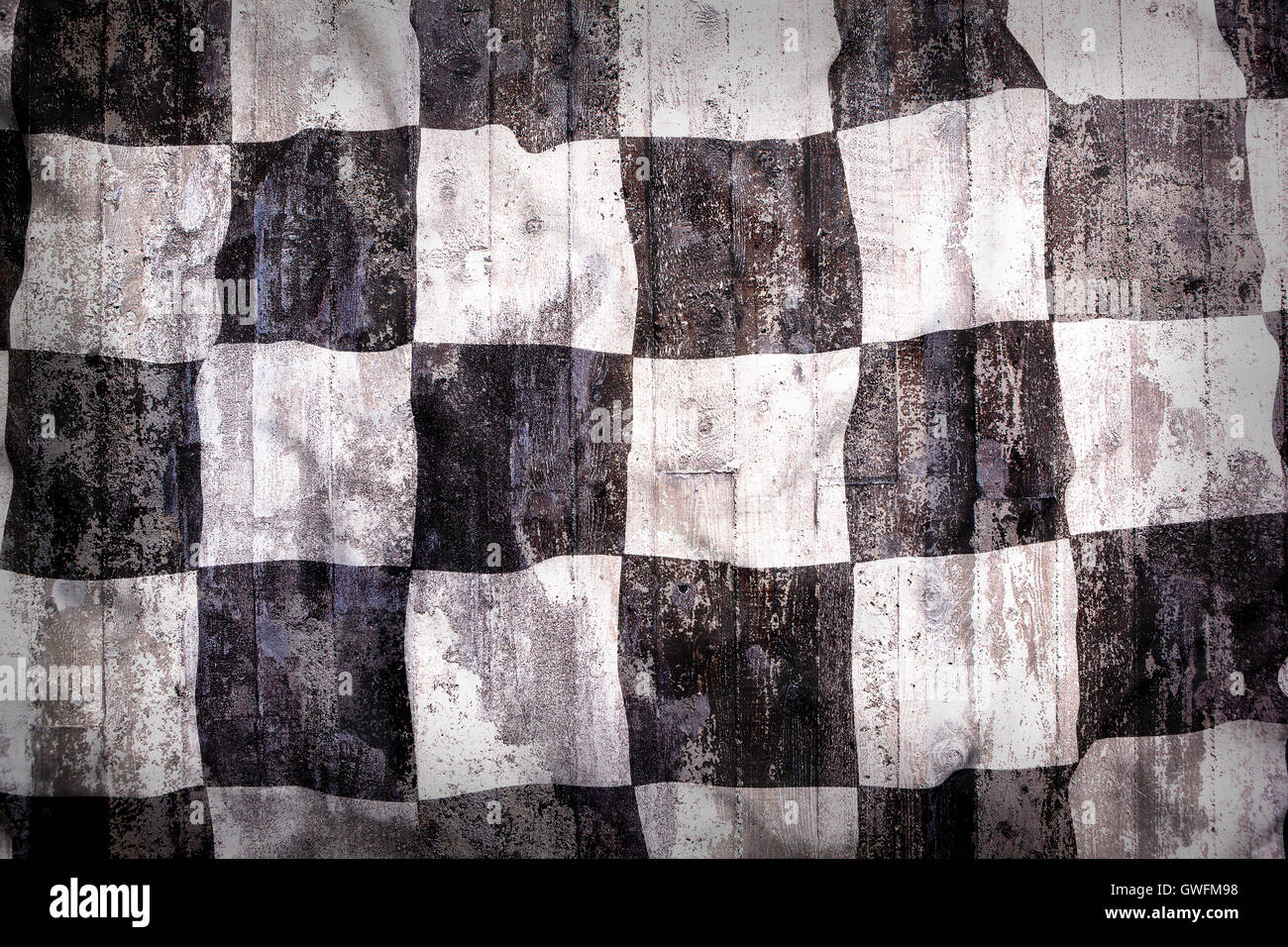 Target flag on a brick wall for background Stock Photo - Alamy