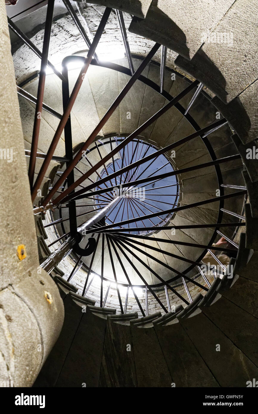 Spiral staircase inside of the Cathedral Stock Photo - Alamy