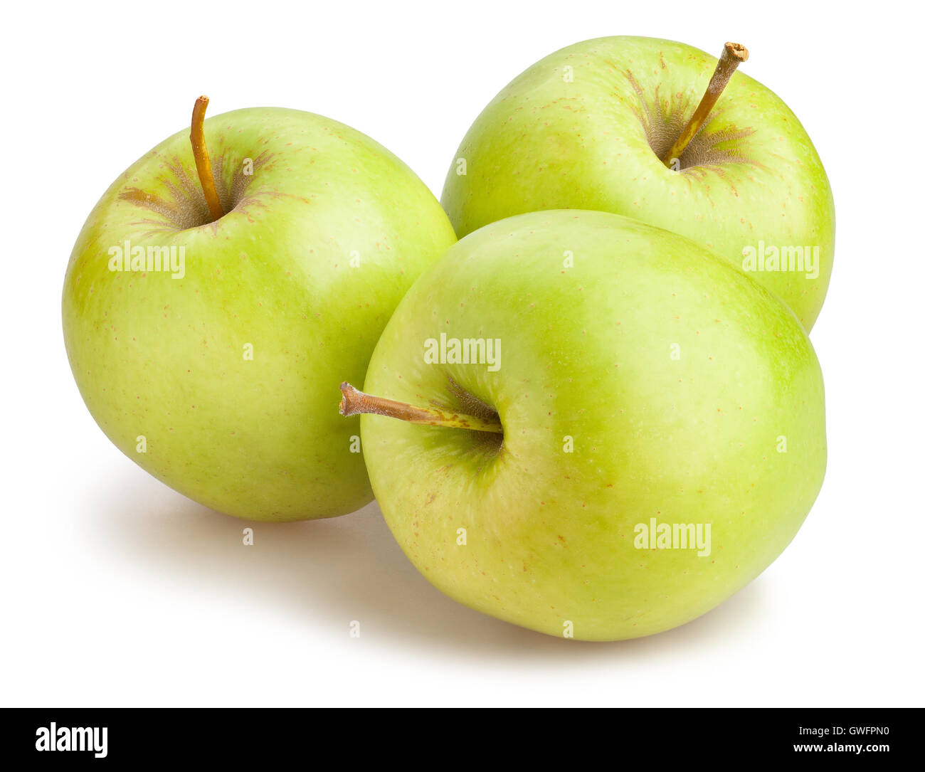 green apples isolated Stock Photo - Alamy